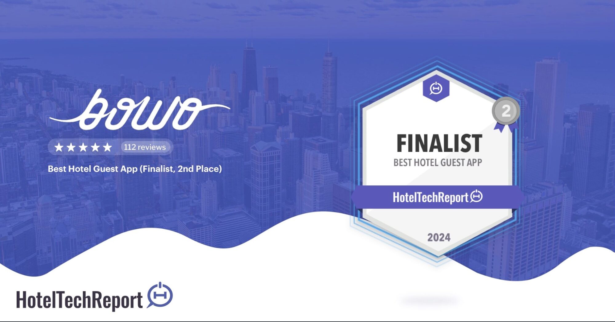 Bowo secures the 2nd spot among the best Guest Apps globally at the Hotel Tech Awards 2024 ...